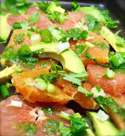 Citrus and Avocado Salad with Cilantro Dressing